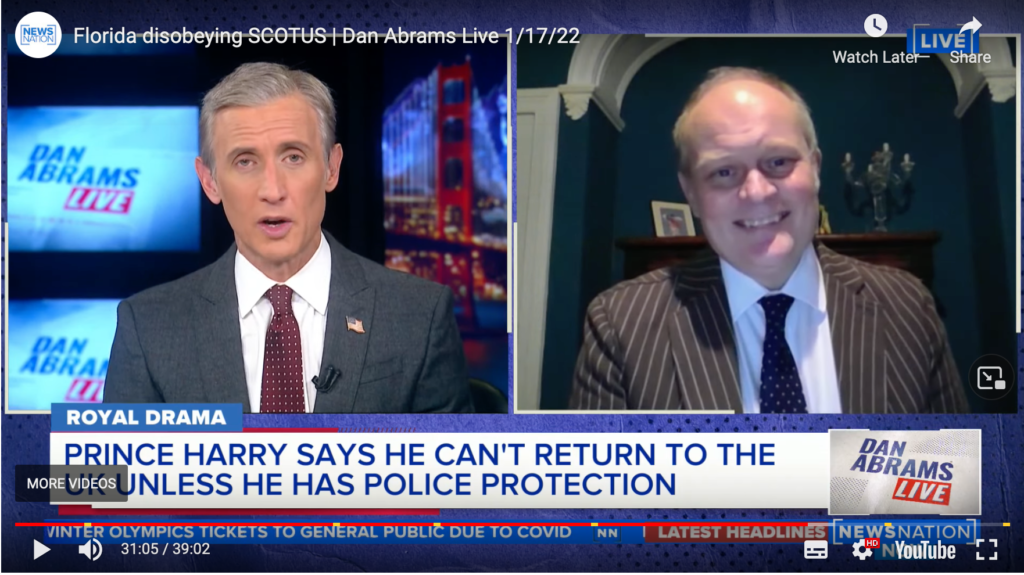 Gary Rycroft on Dan Abrams Live, 17-01-22 - Joseph A. Jones & Co Solicitors