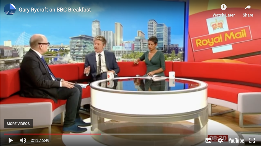 Gary Rycroft on BBC Breakfast - Joseph A. Jones & Co Solicitors